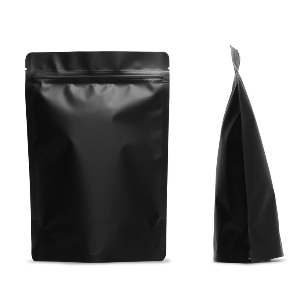 Doypack pouch matt black – Poucheurope